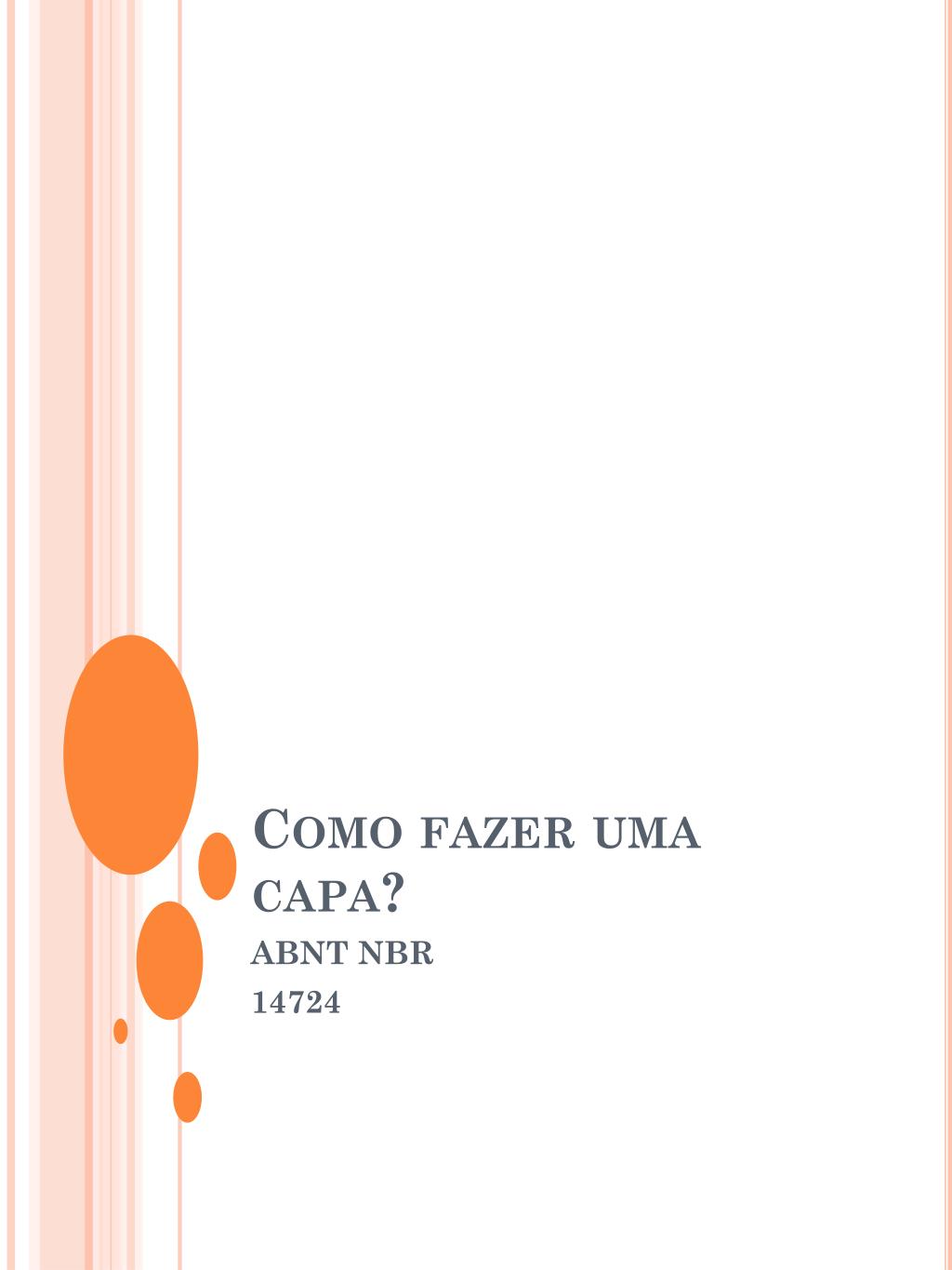 PPT - Como fazer uma capa? PowerPoint Presentation, free download - ID ...