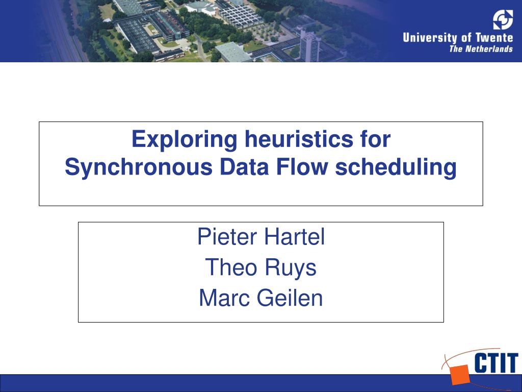PPT - Exploring heuristics for Synchronous Data Flow scheduling PowerPoint Presentation - ID:3748442