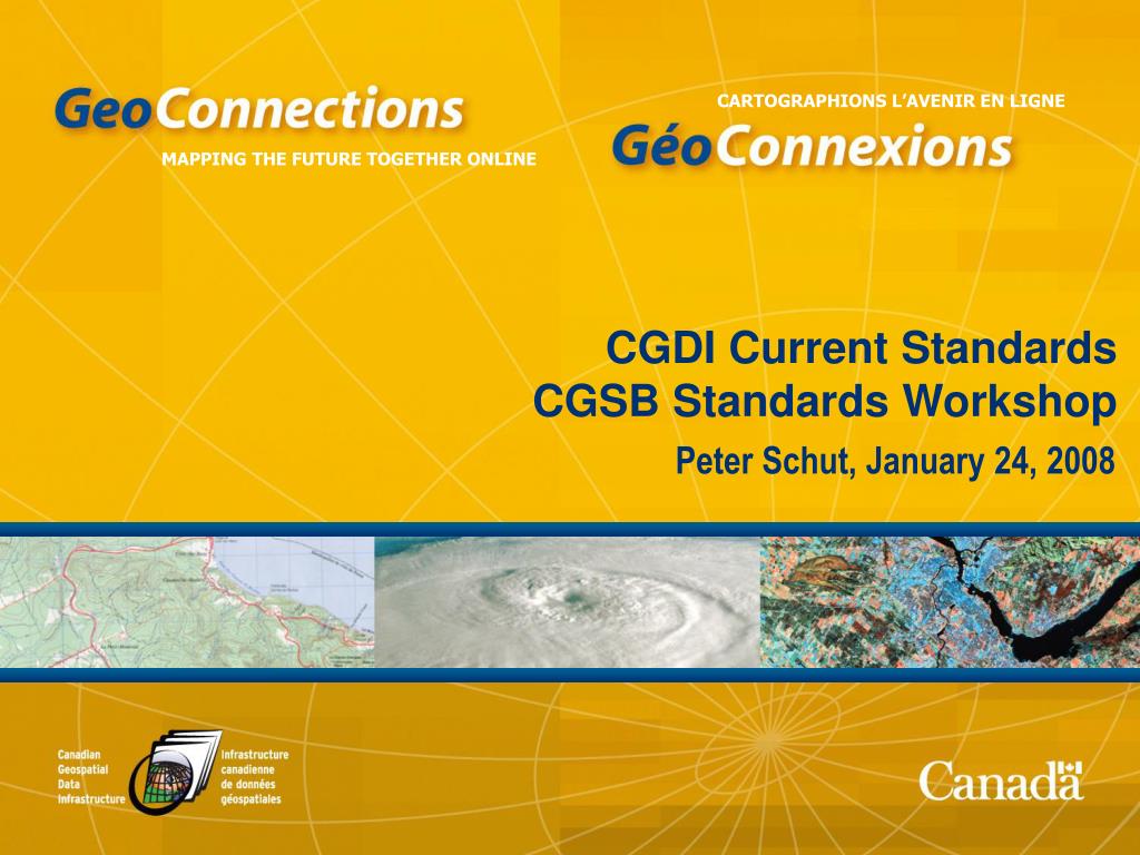 PPT - CGDI Current Standards CGSB Standards Workshop PowerPoint ...