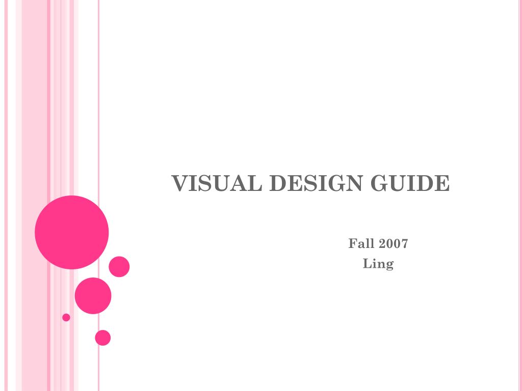 PPT - VISUAL DESIGN GUIDE PowerPoint Presentation, free download - ID ...