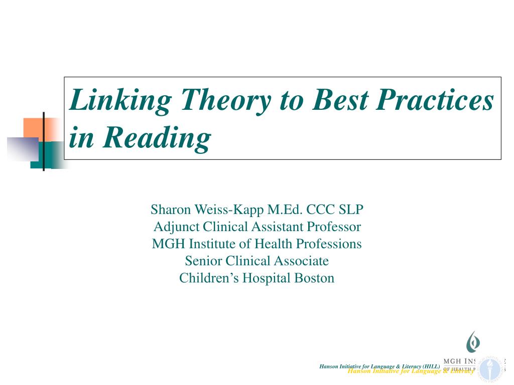 PPT - Linking Theory to Best Practices in Reading PowerPoint ...