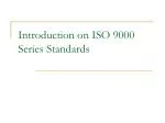 PPT - The ISO 9000 Standards for Quality Management Systems PowerPoint ...