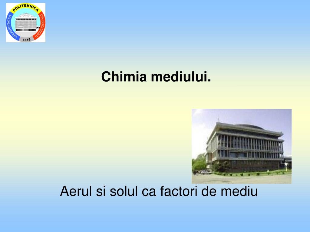PPT - Chimia mediului. PowerPoint Presentation, free download - ID:3751520