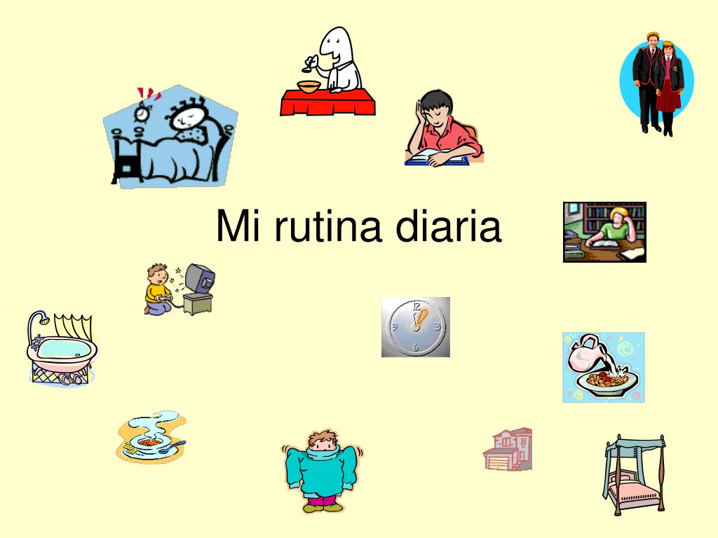 PPT - Mi rutina diaria PowerPoint Presentation, free download - ID:3751924