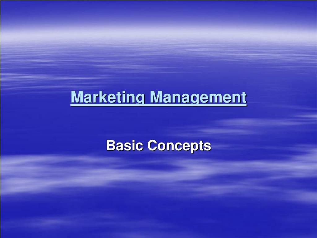 PPT - Marketing Management PowerPoint Presentation, free download - ID ...