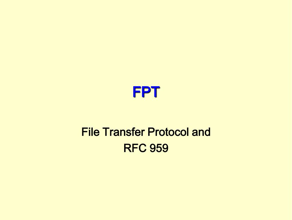 PPT - FPT PowerPoint Presentation, free download - ID:3753843