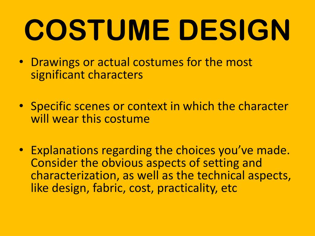 PPT - COSTUME DESIGN PowerPoint Presentation, free download - ID:3754269