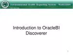 PPT - Oracle Discoverer Introduction PowerPoint Presentation, free ...