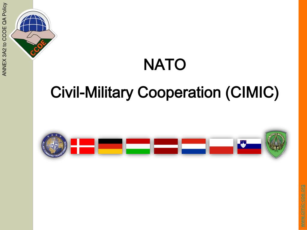 PPT - NATO Civil-Military Cooperation (CIMIC) PowerPoint Presentation ...