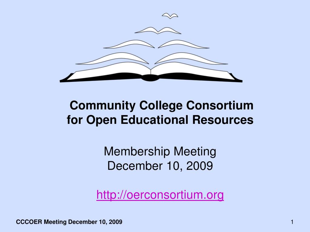PPT - Community College Consortium for Open Educational Resources ...