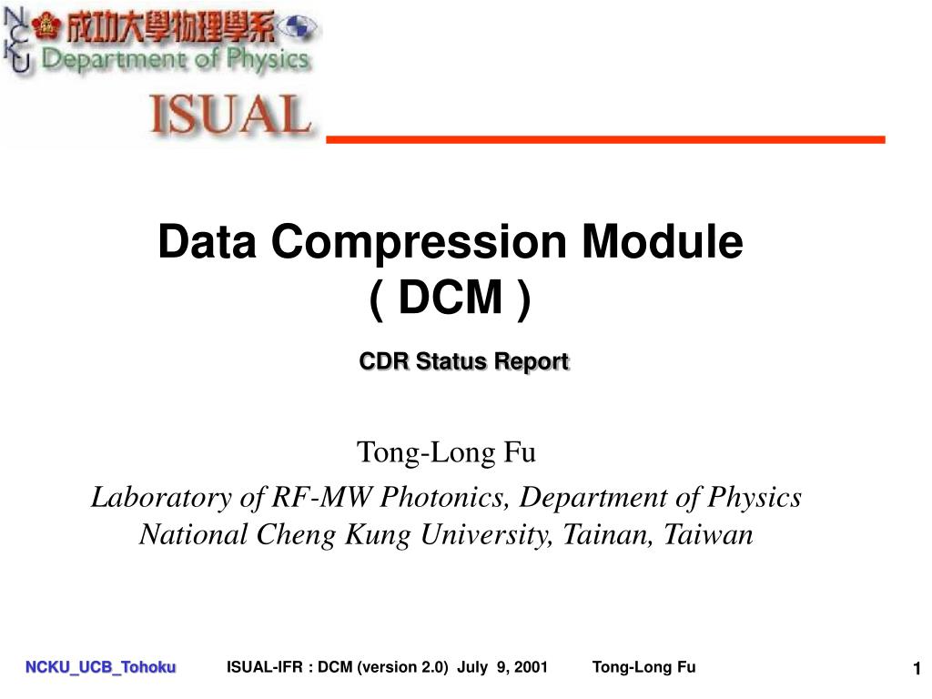 PPT - Data Compression Module ( DCM ) PowerPoint Presentation, free ...