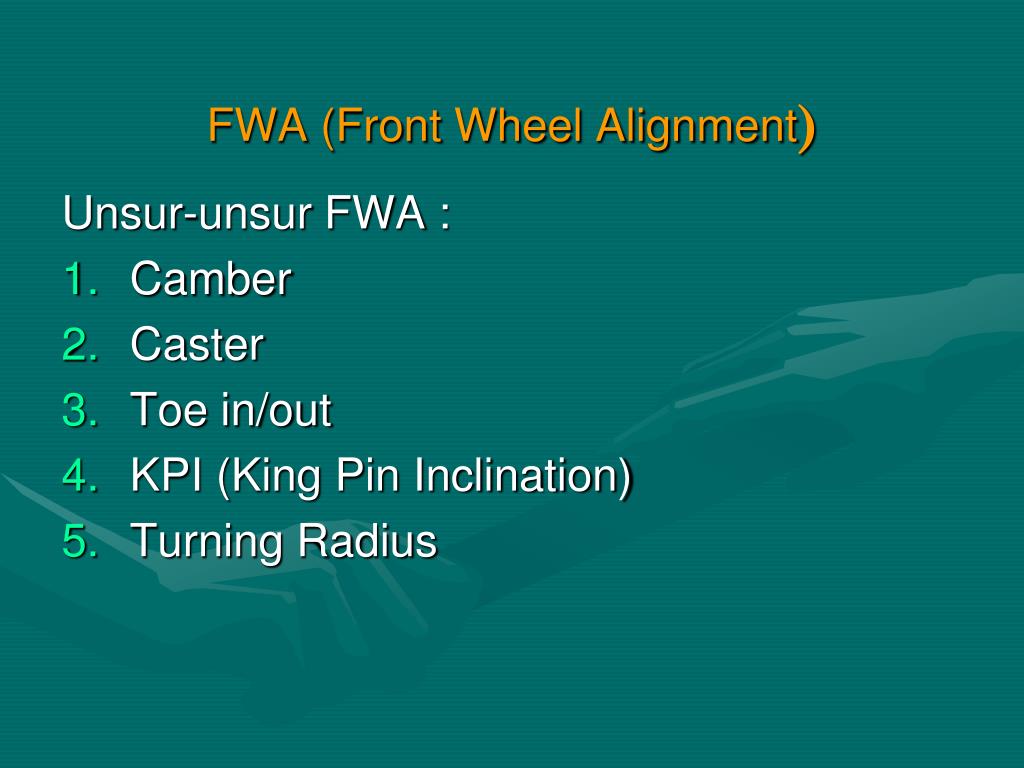 PPT - FWA (Front Wheel Alignment ) PowerPoint Presentation, free ...
