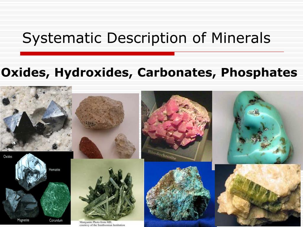 PPT - Systematic Description of Minerals PowerPoint Presentation, free ...