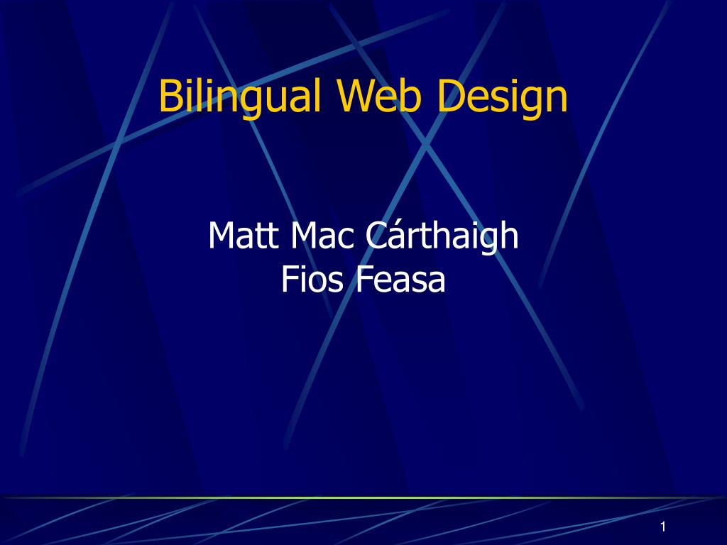 PPT - Bilingual Web Design PowerPoint Presentation, free download - ID ...
