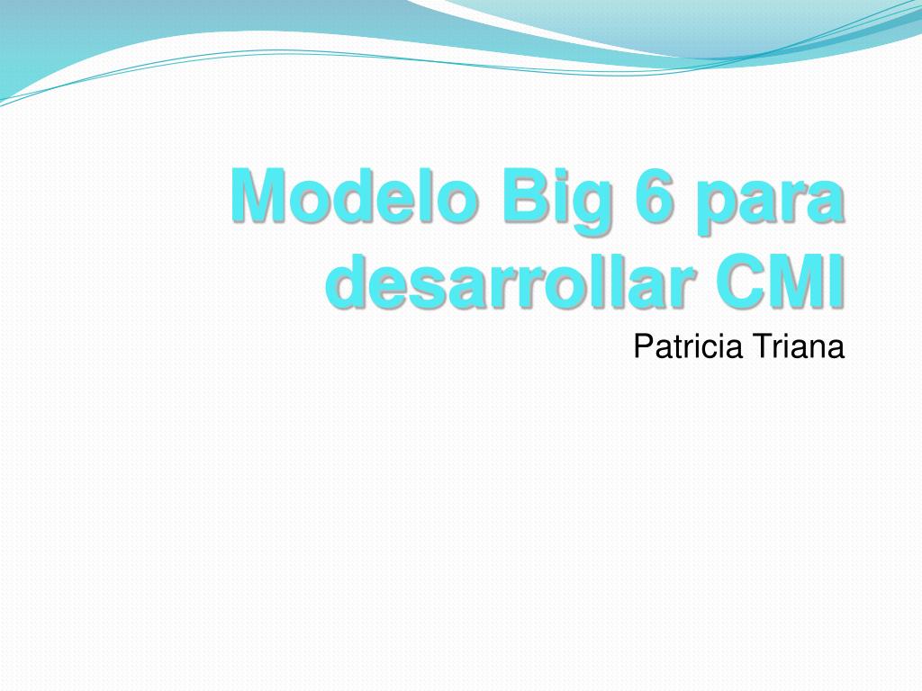 PPT - Modelo Big 6 para desarrollar CMI PowerPoint Presentation, free ...