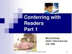 PPT - Conferring with Readers Part 1 PowerPoint Presentation, free ...