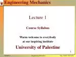 PPT - Discussion of Engineering Mechanics PowerPoint Presentation, free ...