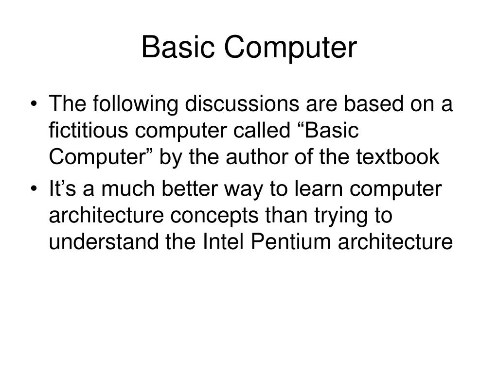 PPT - Basic Computer PowerPoint Presentation, free download - ID:3763313