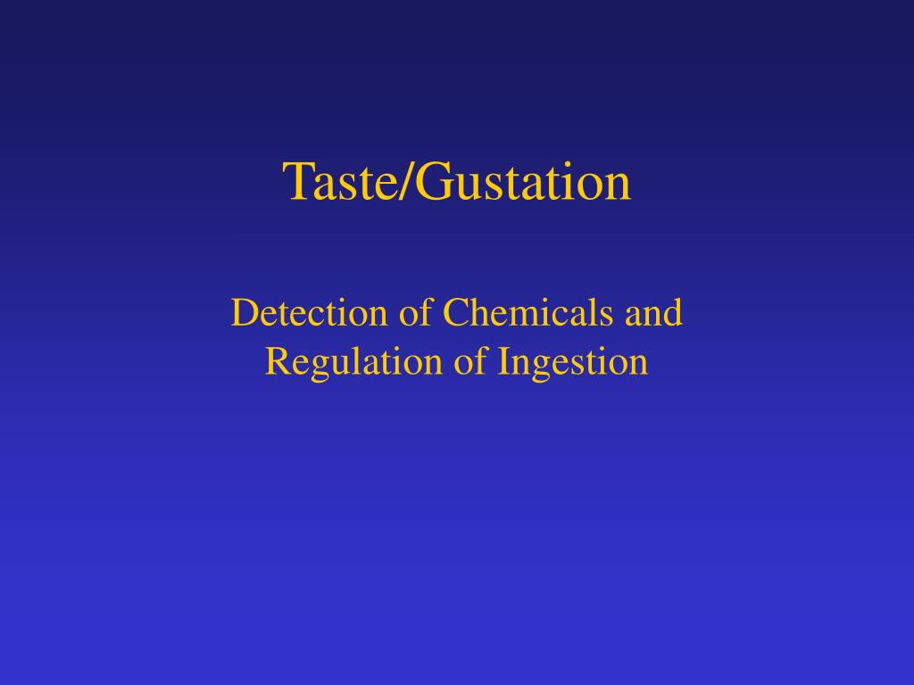 PPT - Taste/Gustation PowerPoint Presentation, free download - ID:3764585