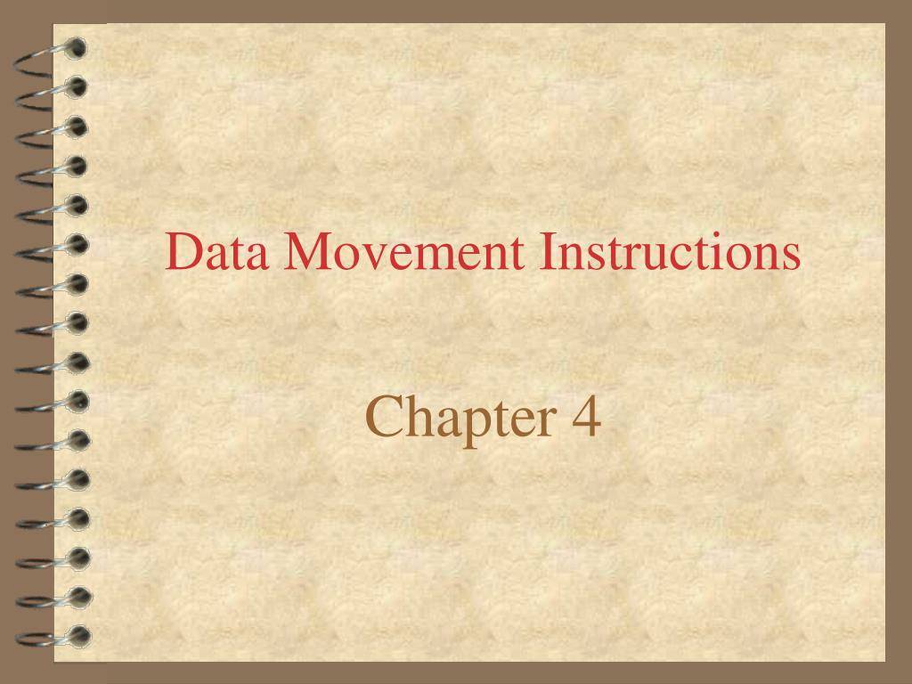 PPT - Data Movement Instructions PowerPoint Presentation, free download ...