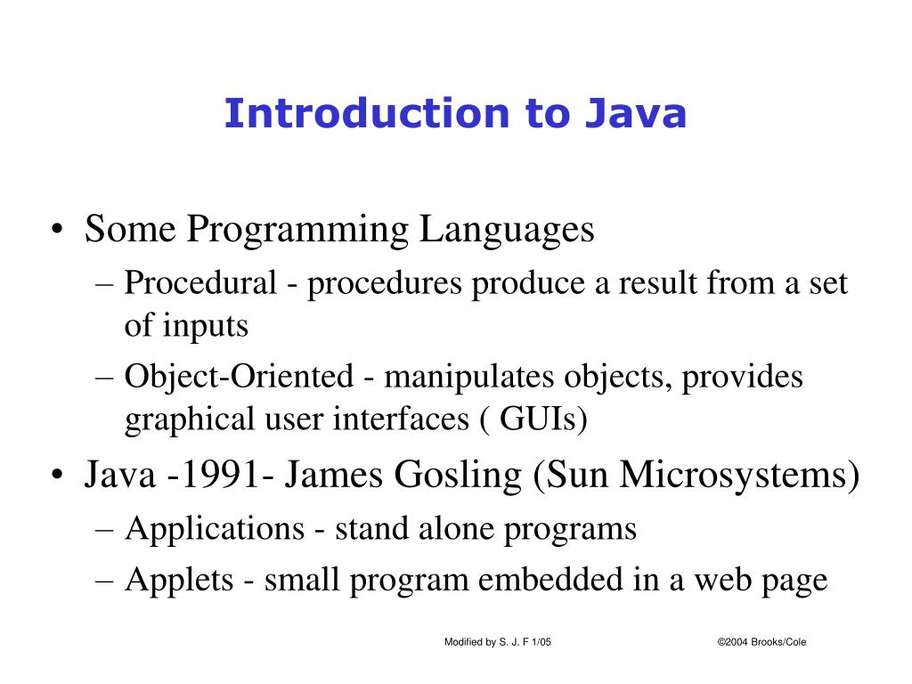 PPT - Introduction to Java PowerPoint Presentation, free download - ID ...