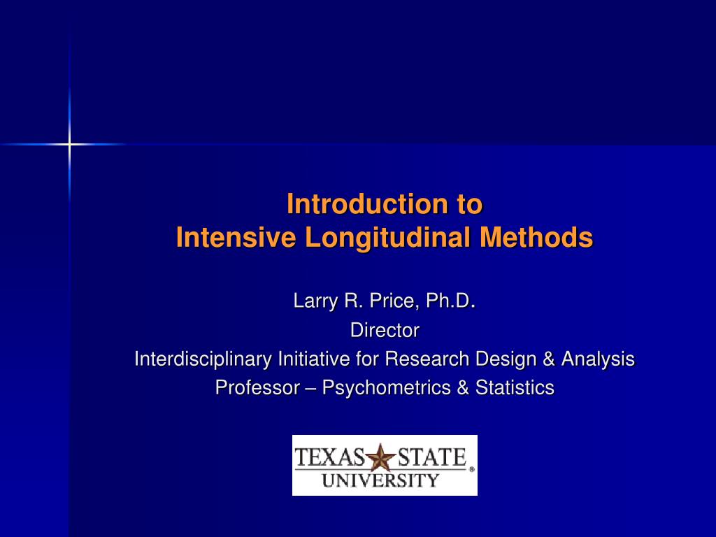 PPT - Introduction to Intensive Longitudinal Methods PowerPoint ...