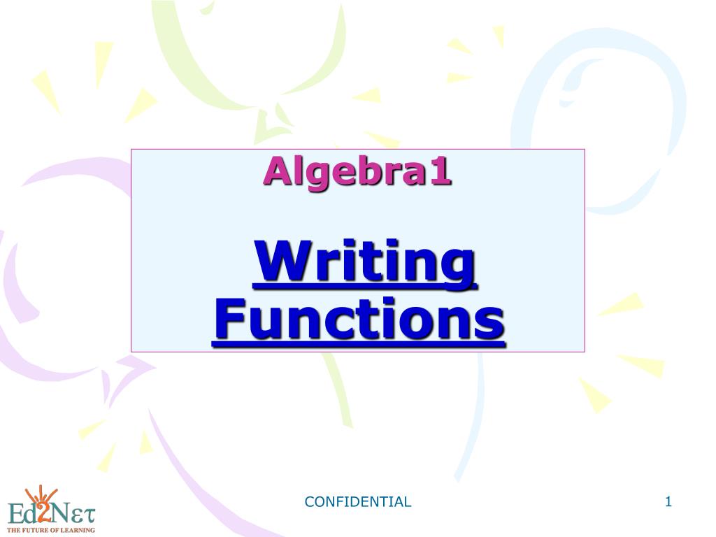 PPT - Algebra1 Writing Functions PowerPoint Presentation, free download ...