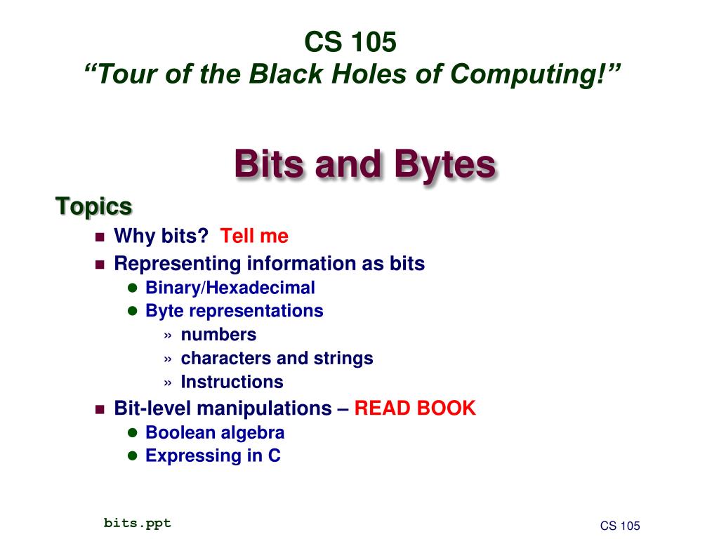PPT - Bits and Bytes PowerPoint Presentation, free download - ID:3771908