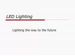 PPT - LED Light Manufacturers Complete Solution For LED Lighting ...