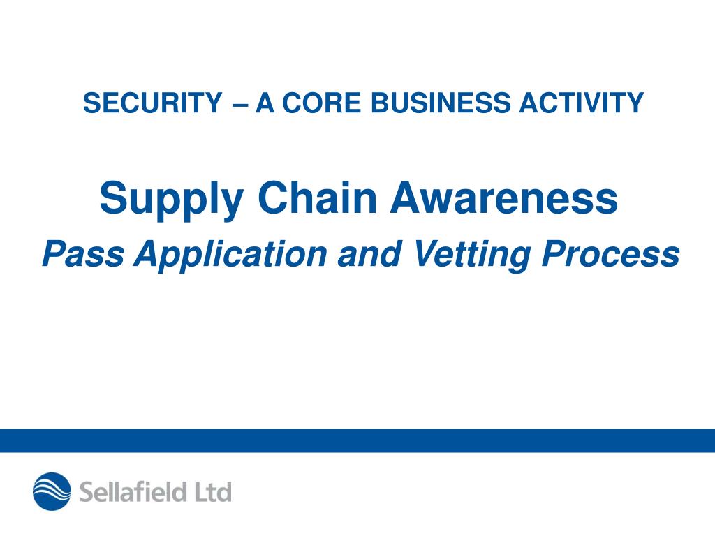 PPT - SECURITY – A CORE BUSINESS ACTIVITY PowerPoint Presentation, free ...