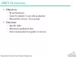 PPT - Overview of ABET PowerPoint Presentation, free download - ID:1685743