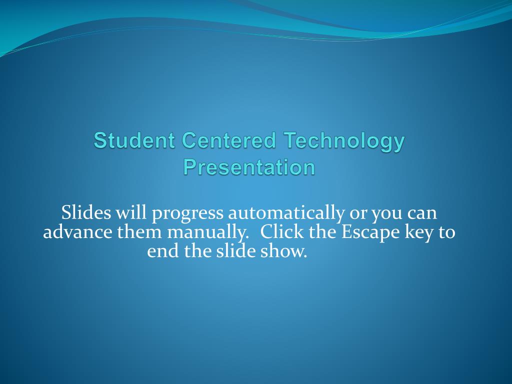 PPT - Student Centered Technology Presentation PowerPoint Presentation ...