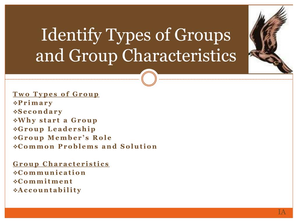 PPT - Identify Types of Groups and Group Characteristics PowerPoint ...