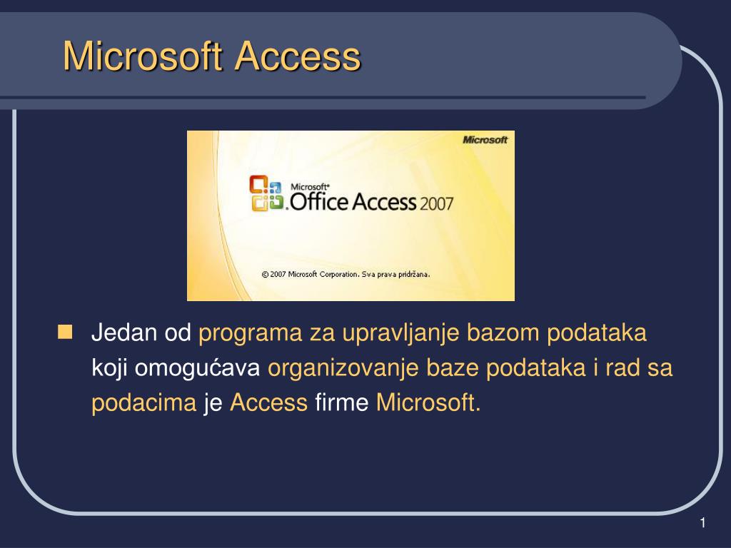 PPT - Microsoft Access PowerPoint Presentation, free download - ID:3779583