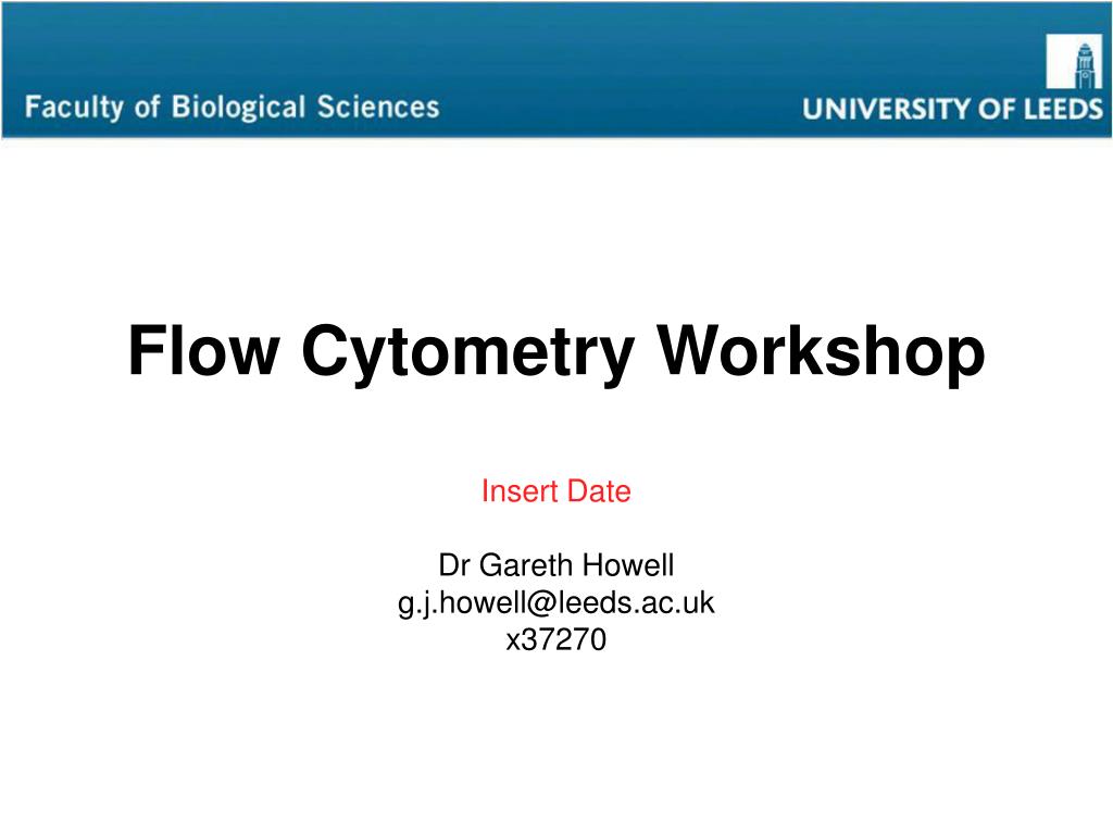 PPT - Flow Cytometry Workshop PowerPoint Presentation, free download ...