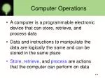 PPT - Performing Computer Operations PowerPoint Presentation, free ...