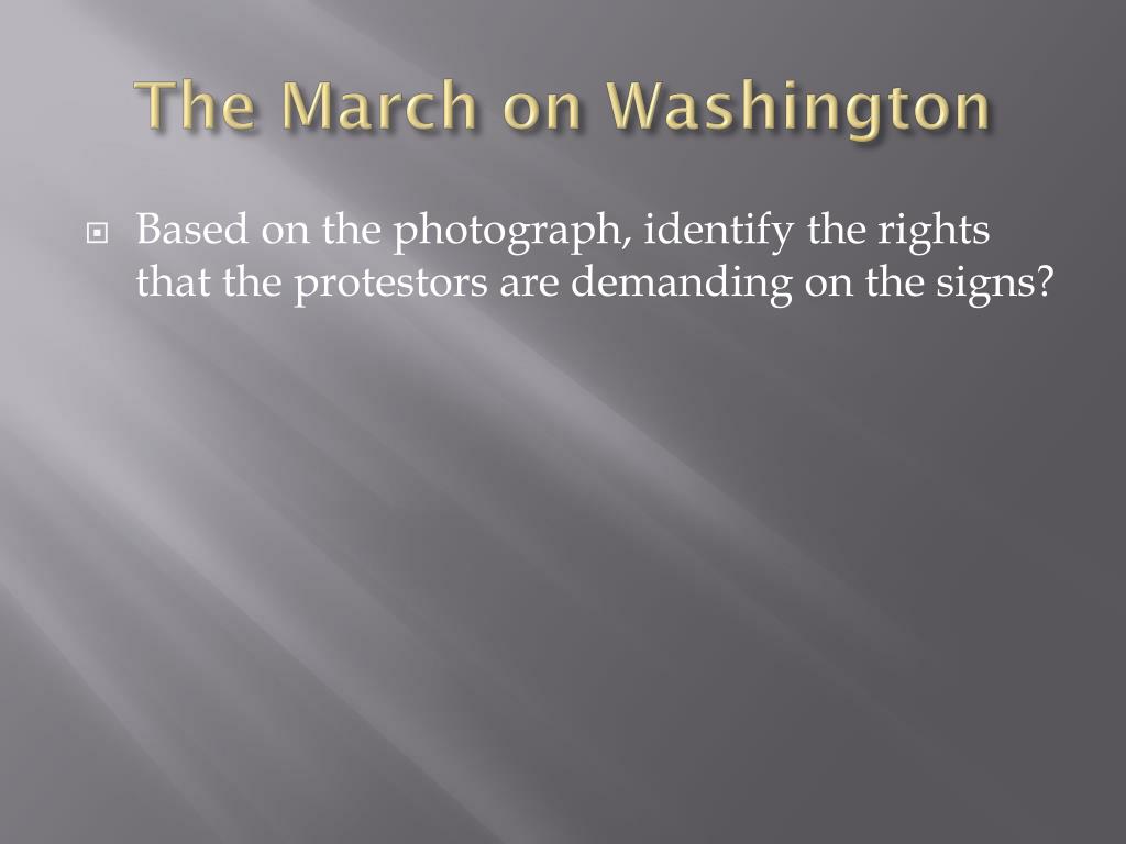 PPT - The March on Washington PowerPoint Presentation, free download ...
