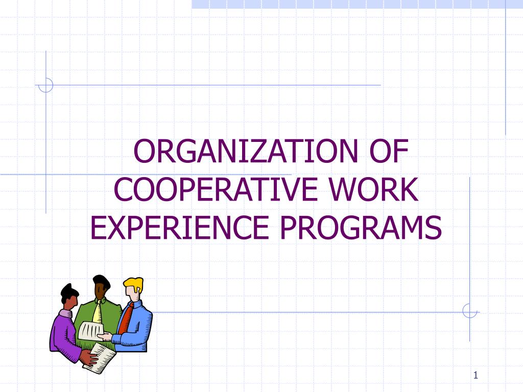 PPT - ORGANIZATION OF COOPERATIVE WORK EXPERIENCE PROGRAMS PowerPoint ...