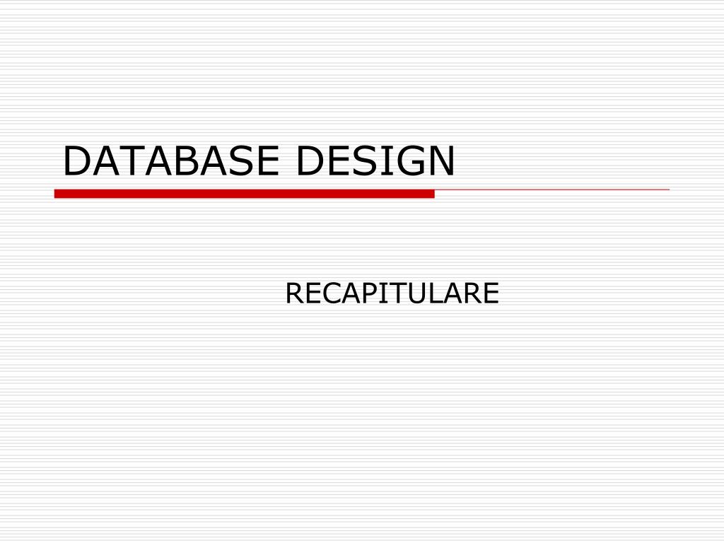 PPT - DATABASE DESIGN PowerPoint Presentation, free download - ID:3782744
