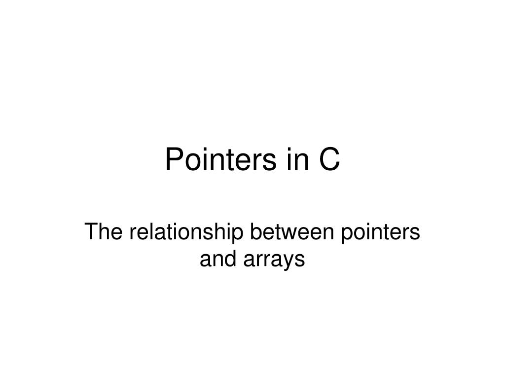 PPT - Pointers in C PowerPoint Presentation, free download - ID:3783814