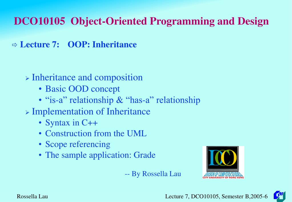 PPT - OOP Concepts and Implementation in C++: Inheritance and Composition PowerPoint ...