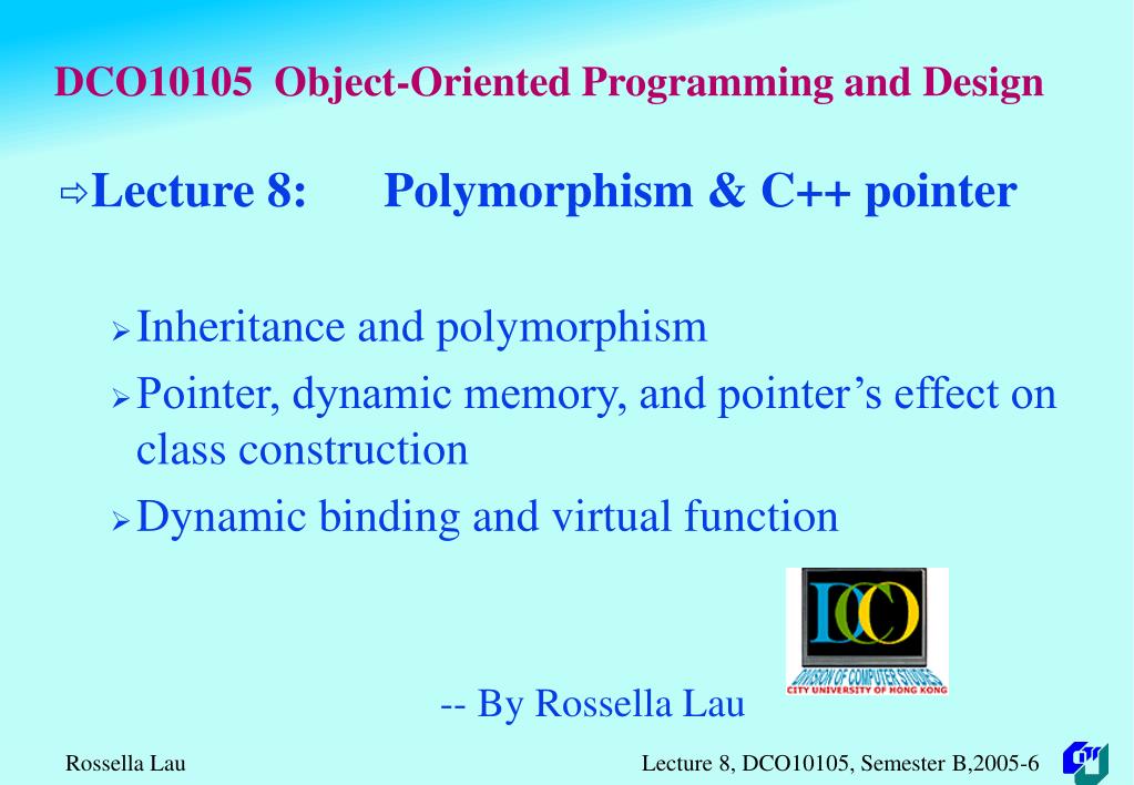 PPT - Understanding Polymorphism and C++ Pointers in Object-Oriented Programming PowerPoint ...