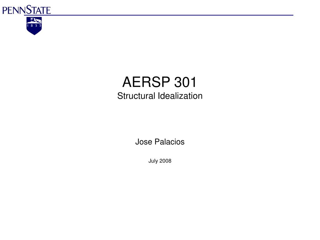 PPT - AERSP 301 Structural Idealization PowerPoint Presentation, free ...