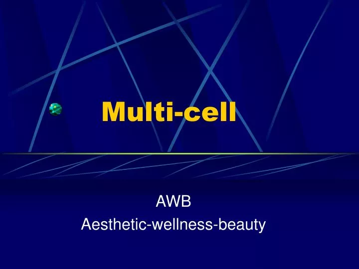 PPT - Multi-cell PowerPoint Presentation, free download - ID:3786378