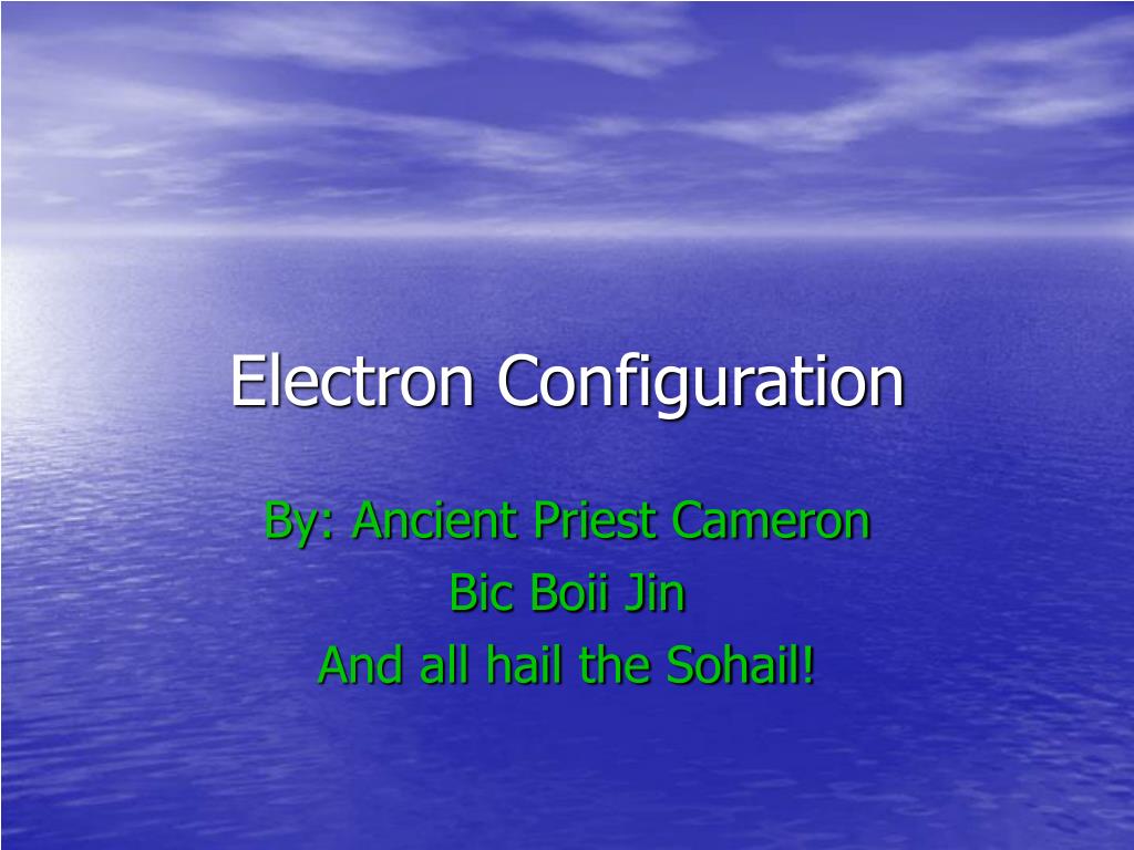 PPT - Electron Configuration PowerPoint Presentation, free download ...