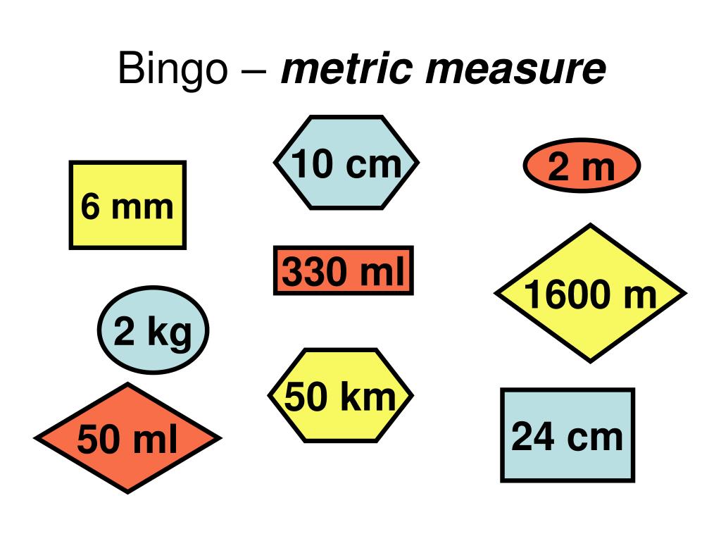 PPT - Bingo – metric measure PowerPoint Presentation, free download ...