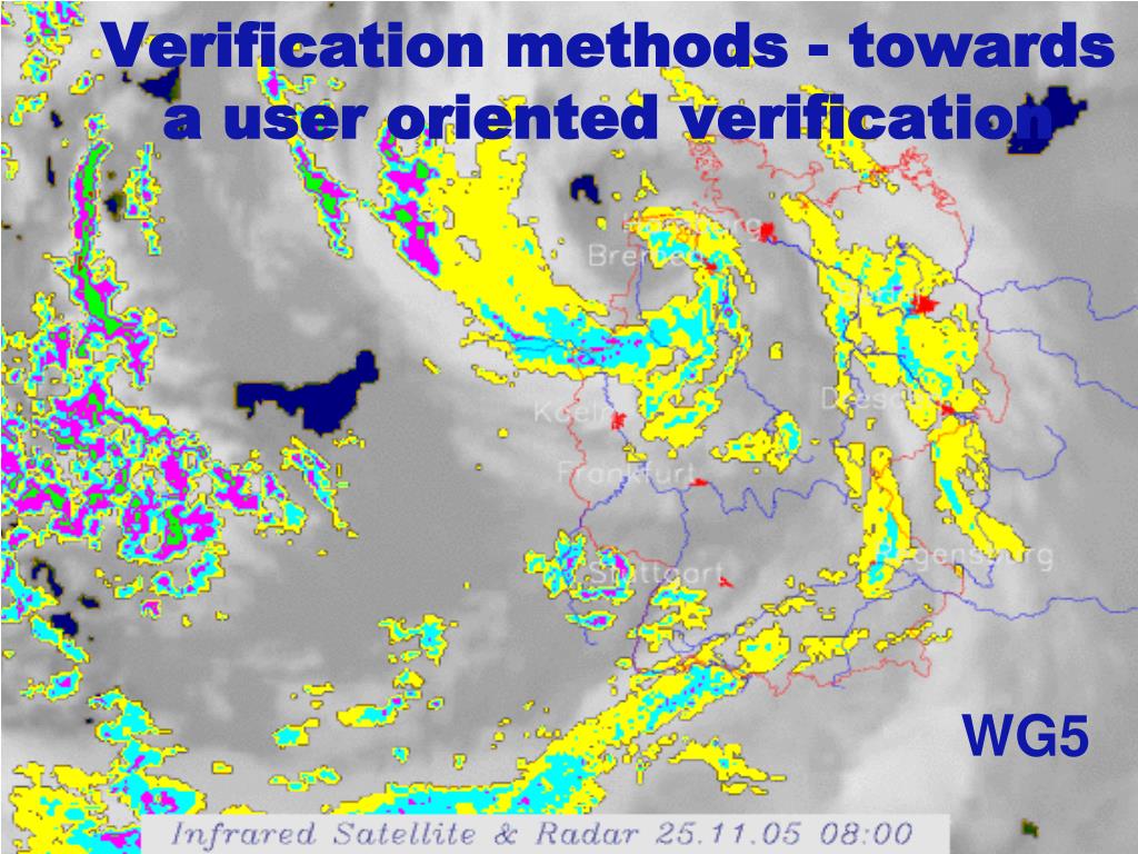 PPT - Verification methods - towards a user oriented verification ...