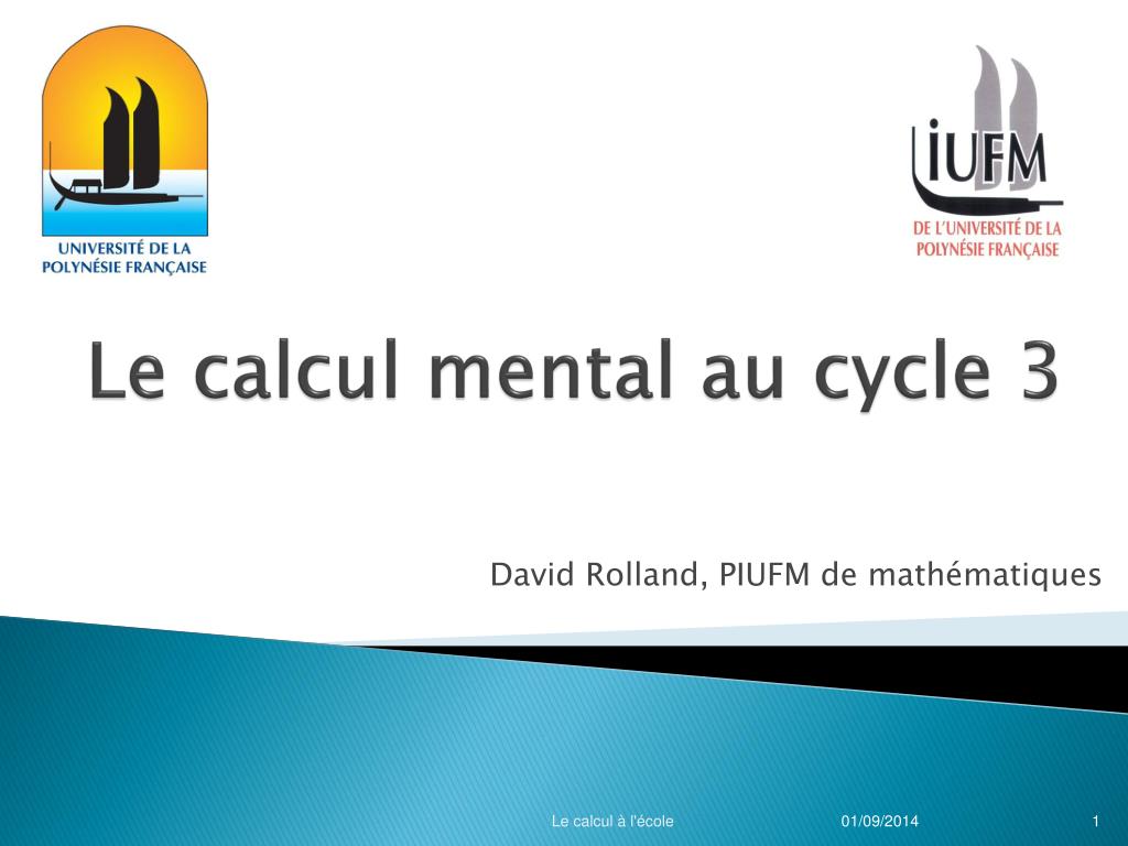 PPT - Le calcul mental au cycle 3 PowerPoint Presentation, free ...