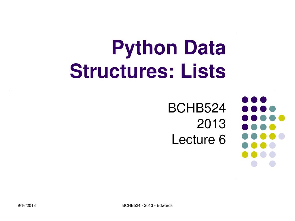 PPT - Python Data Structures: Lists PowerPoint Presentation, free ...