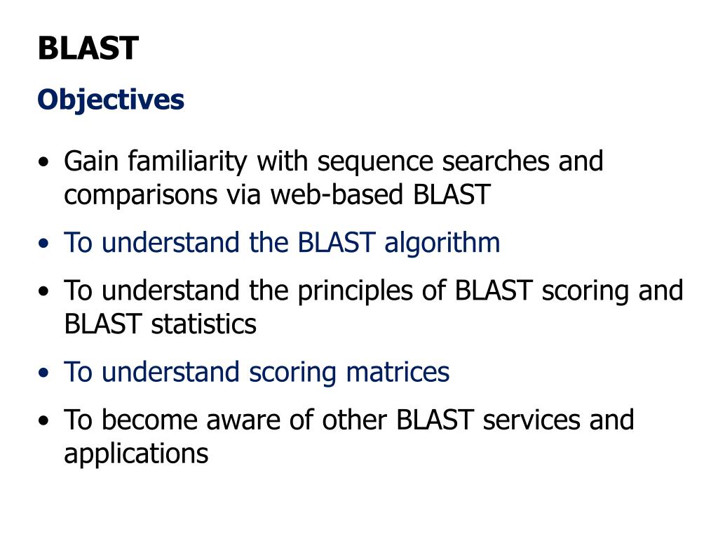 PPT - BLAST PowerPoint Presentation, free download - ID:3793287